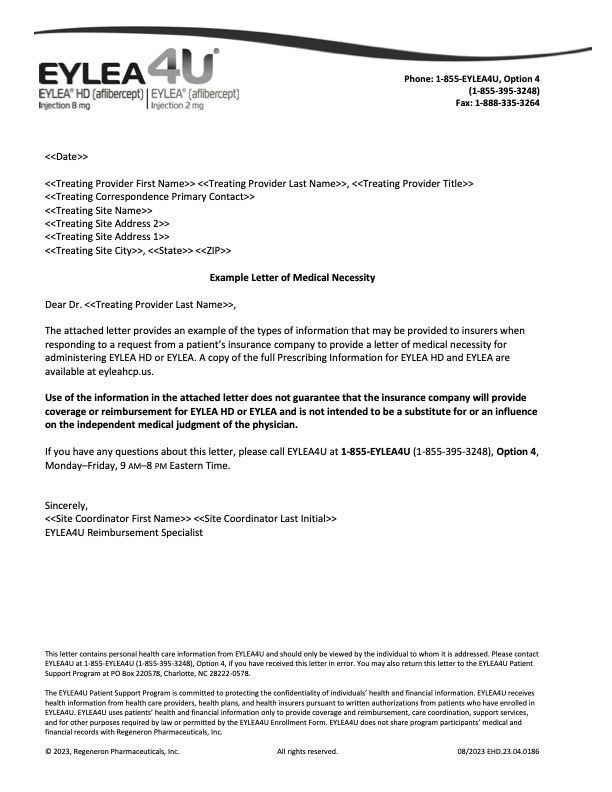 About EYLEA4U® l EYLEA HD® (aflibercept) Injection